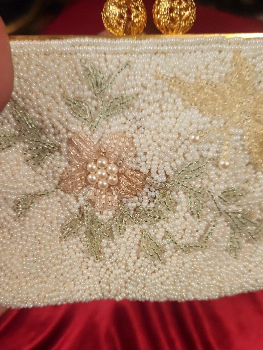 Bags | Beaded Antique Mini Bag Coin Purse | Poshmark